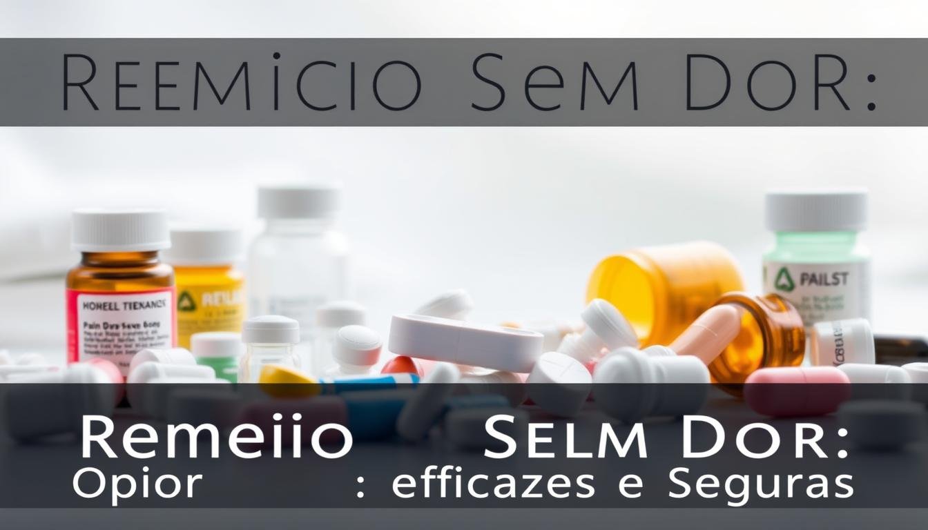 Remédio Sem Dor: Opções Eficazes e Seguras